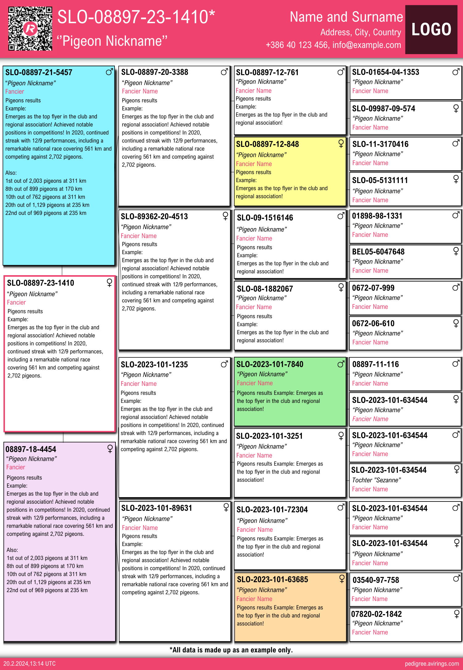 AviRings Pedigree - Modern Pigeon Management App
